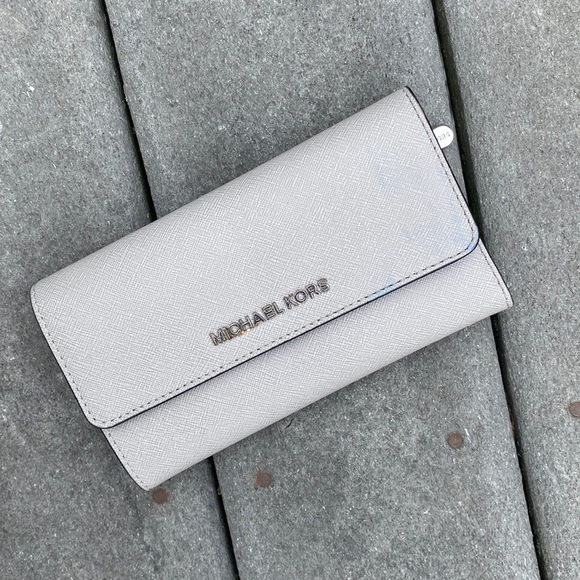 Michael Kors | Accessories | Michael Kors Grey Wallet | Poshmark